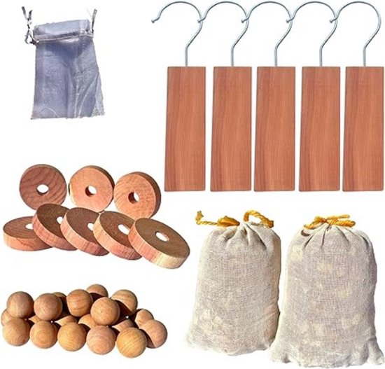 Lexium Mottenballen - Motten Bestrijden - Cederhout tegen Motten | bol