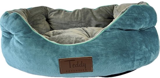 Teddy Exclusive Mand Shadow – Velvet Mandje Turquoise – L50xB40xH15cm ...