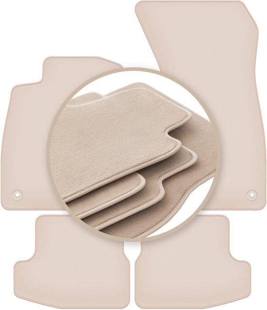 Premium beige vloermatten voor: Audi A5 F57 cabrio 2020-2022 | bol