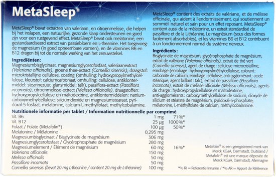 Metagenics Metasleep 30 tabletten | bol