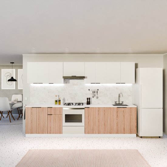 Blumfeldt Keukenkast Met Werkblad – Modern rek met 30 mm MDF-werkblad ...