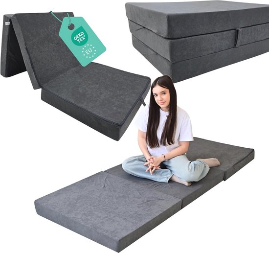 Opvouwbaar Matras voor Gasten - Perfect voor Reis en Camping - 80 x 200 ...