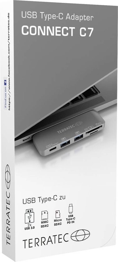 Terratec CONNECT C7 USB-C dockingstation | bol