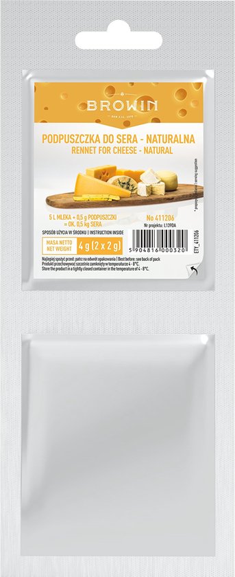 Kaasstremsel naturel, 2x2 g - leb kaasstremsel - stremsel | bol