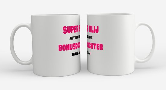 Akyol - super blij met een lieve bonusdochter zoals jij koffiemok - theemok - Dochter... | bol