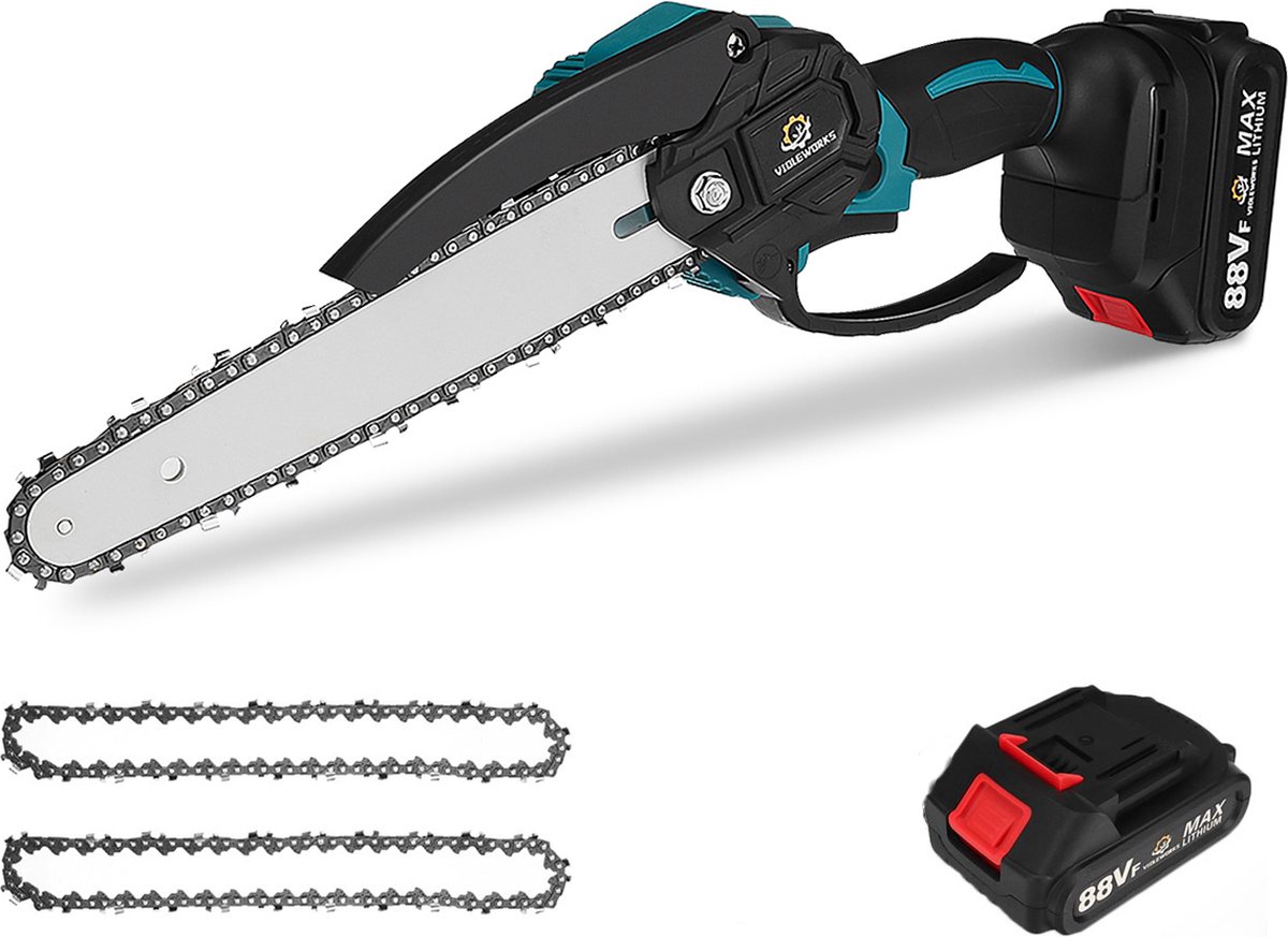 8'' Brushless Accu Kettingzaag Enkele Handzaag voor Tuin Houtbewerking ...