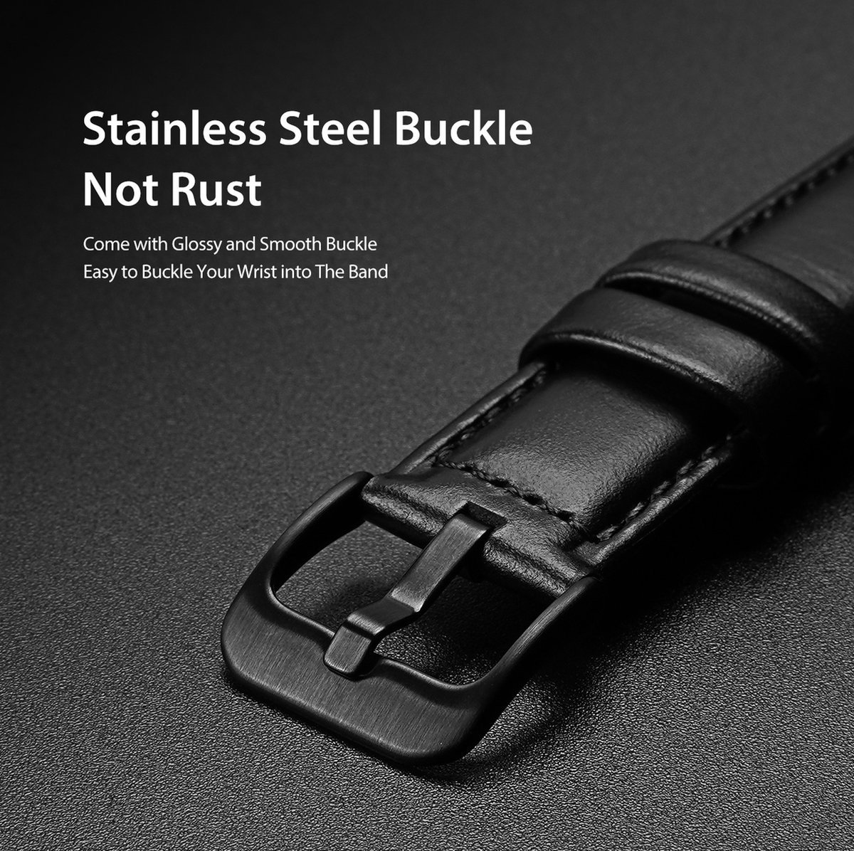 Dux Ducis Premium - Garmin Vivoactive 4 Bandje Echt Leer Gespsluiting ...