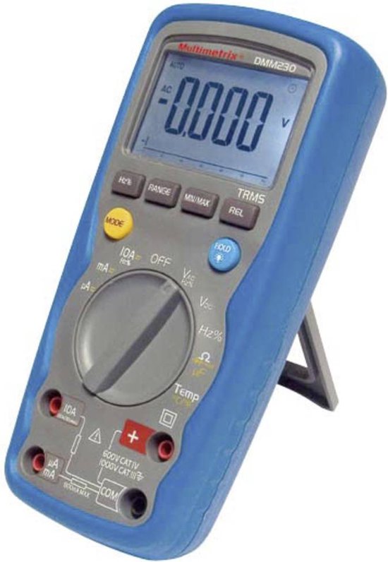 Multimetrix DMM 230 Multimeter Digitaal Waterbestendig (IP67) CAT III ...