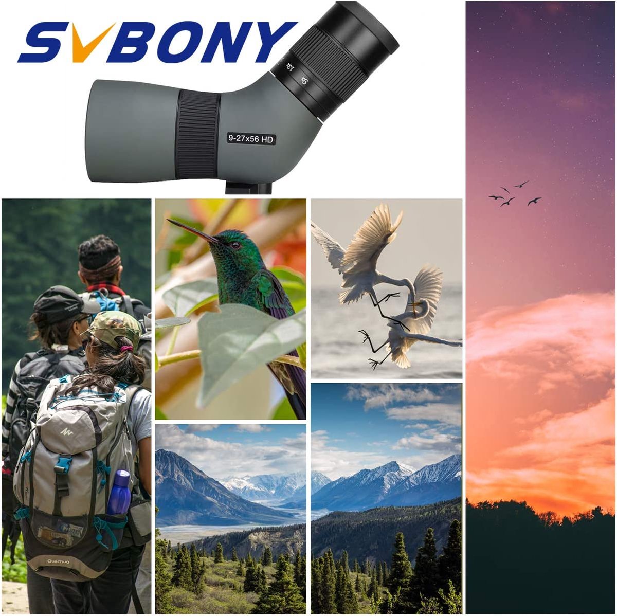 SVBony - SV410 - Scopes Spotten - 9-27x56 - ED Spektiv - FMC-lens ...