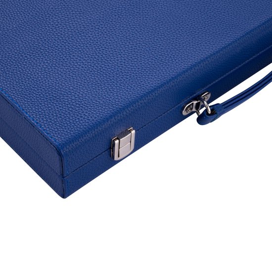 Backgammon 15 ", grijs/blauw/wit ingelegd vilt | Games | bol