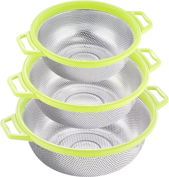 Zeef spoelbak roestvrij staal pastamazeef afdruipzeef keukenzeef 3 ...