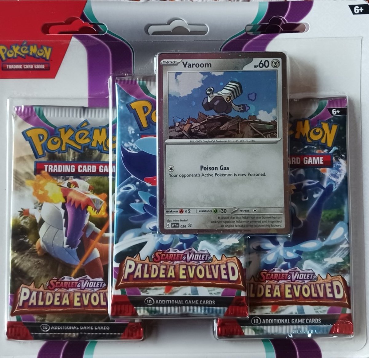 Pokémon TCG: Scarlet & Violet - Paldea Evolved Blister - 3 Boosters ...