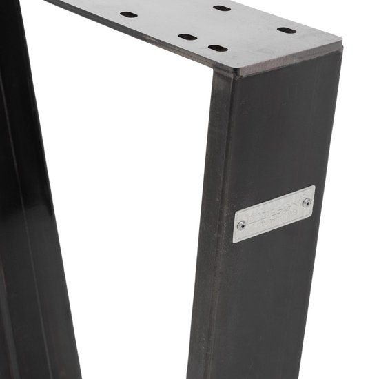 Tafelpoten set van 2 V-vorm 40x43 cm Industrieel van staal ML-Design ...