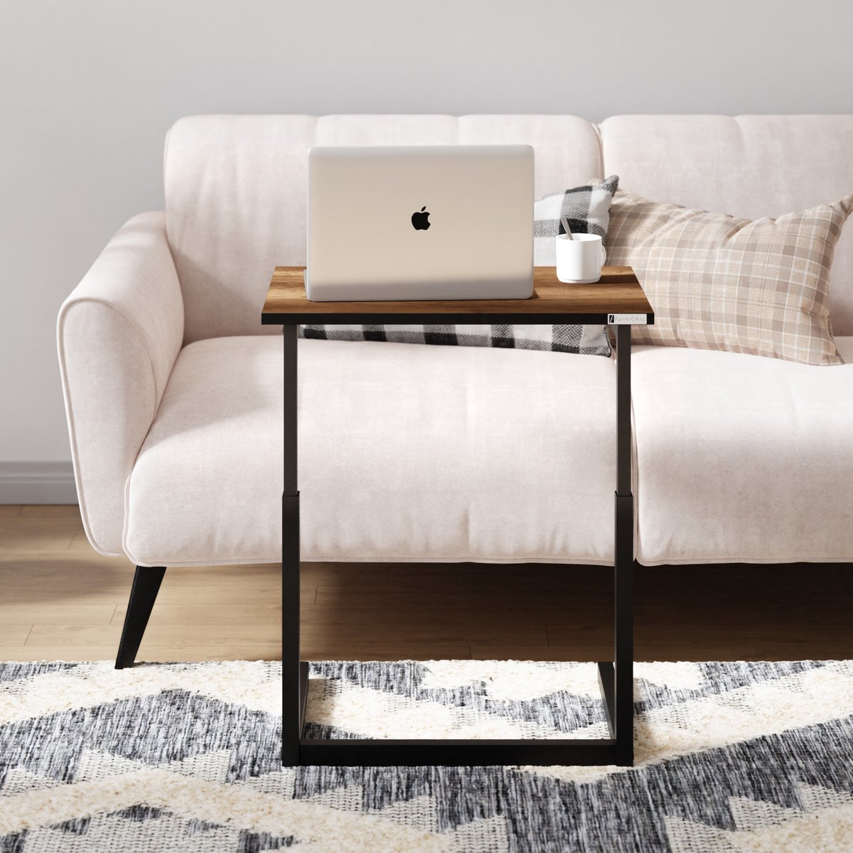 FurniChic Laptoptafel - Houten in Hoogte Verstelbare Laptoptafel ...