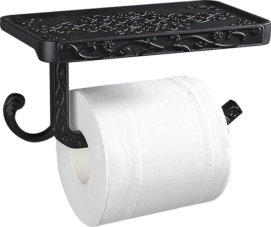 Toiletpapierhouder met mobiele telefoonhouder wandhouder rolhouder wc ...