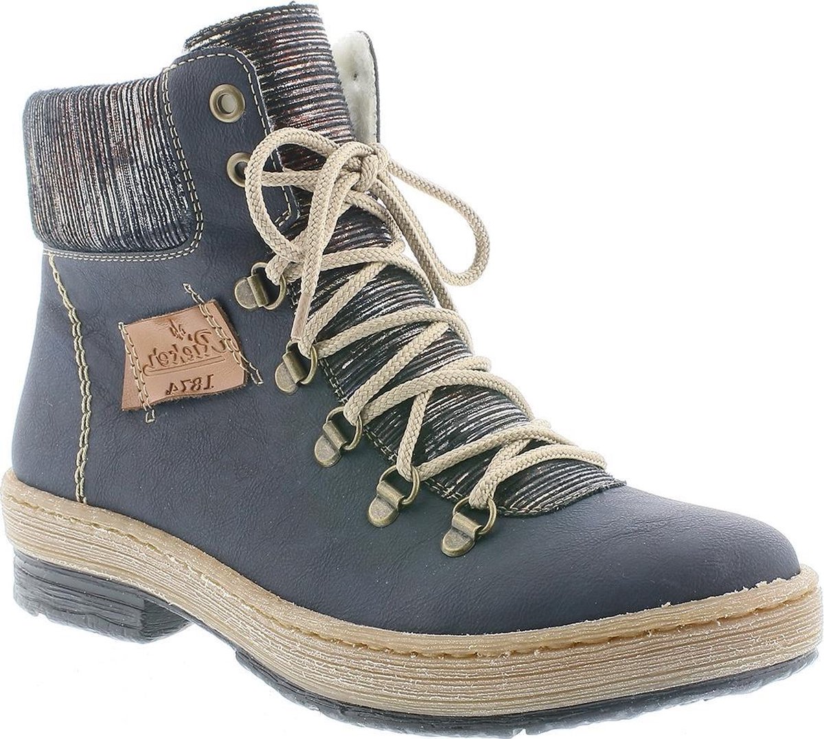 Rieker - Damesschoenen - Z6743-14 - blauw - maat 42 | bol.com