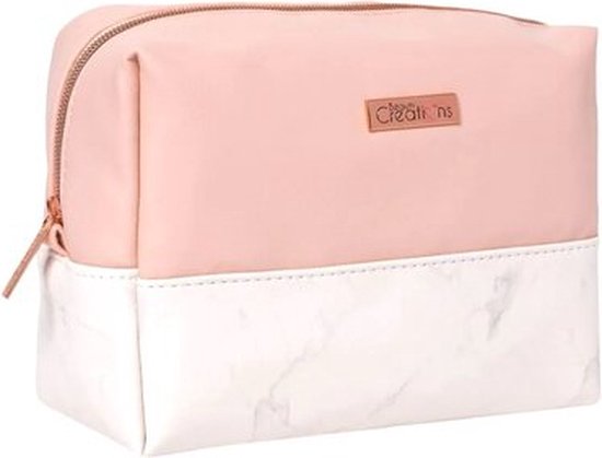 Beauty Creations - Make Up Bag - MB02 - Pink Marble - Make Up Tasje ...