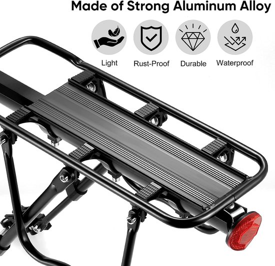 Mountainbike bagagedrager, universele bagagedrager, verstelbare ...