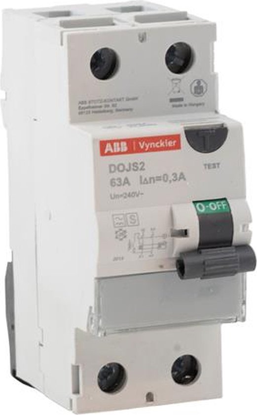 Differentieel O Jump 2 polig 63A 300MA (DOJA 263/300) | bol