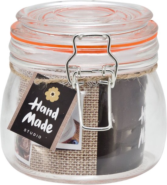 Weckpotten/inmaakpotten - set 4x - 500/1000 ml - glas - met ...