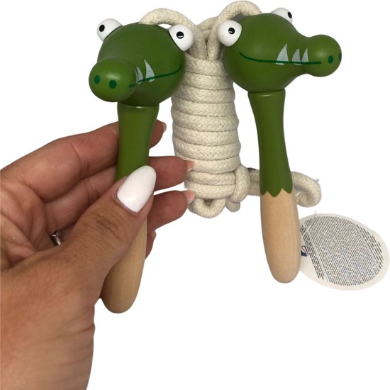 Kinderspringtouw jungle springtouw houten springtouw stevige touw ...