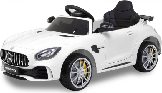 Mercedes Elektrische Kinderauto GTR AMG Wit - Krachtige Accu - Op ...