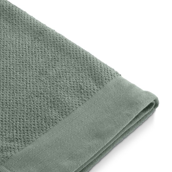 Soft Cotton Popcorn baddoek 50x100cm groen | bol.com