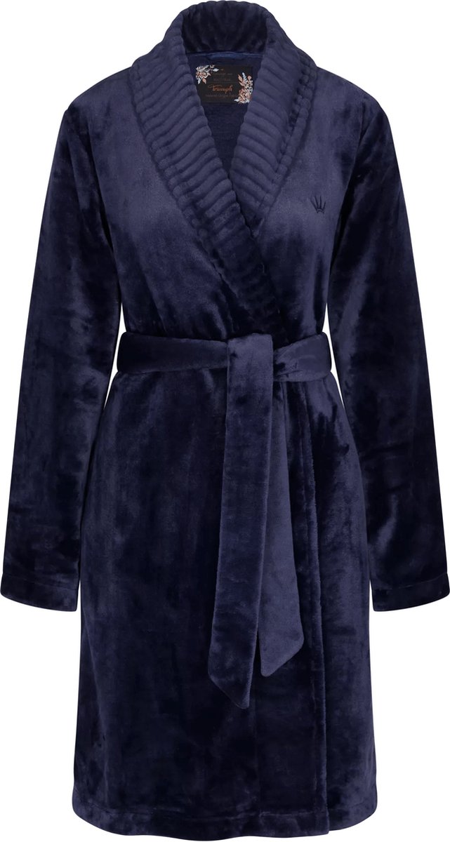Triumph Robes Fleece Robe 01 Dames Kimono - Blauw - Maat 3638 | bol.com