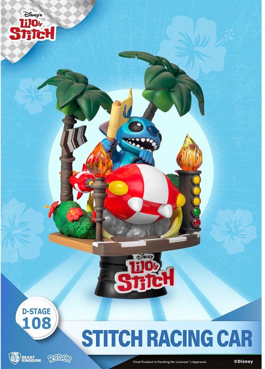 Beast Kingdom Toys Lilo & Stitch - D-Stage PVC Diorama Stitch Racing ...