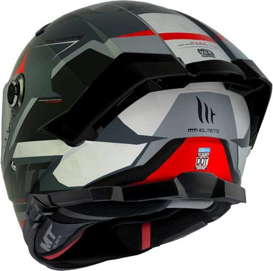 MT Thunder 4 SV Integraal helm Exeo mat zwart rood S - Motorhelm ...