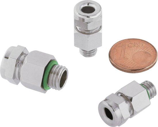 LAPP SKINDICHT® MINI 8 x 1 FKM 52001887 Wartel M8 Messing Nikkel 1 stuk ...