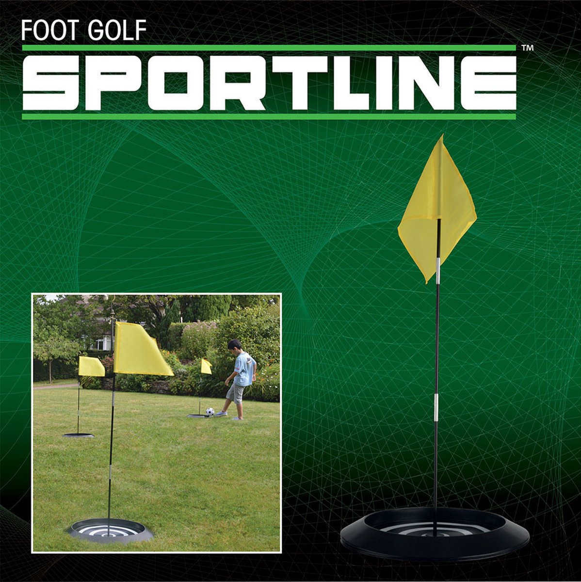 Dunlop Voetbalgolf - Voetgolf - Footgolf - Set 8 Stuks - 3 Vlaggen - 3 ...