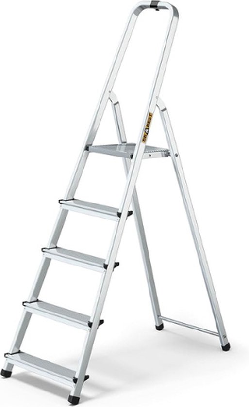 Huishoudtrap 5 Treden - Inklapbaar - Trap - 5 Treden Trap - Trap Ladder ...