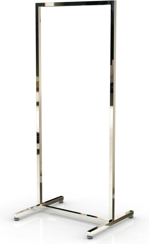 Solo Hoog model chroom Italiaans design kledingrek 60 cm breed | bol