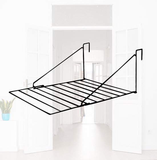 BRASQ Droogrek Hangend Zwart - 5 meter - Wasdroger voor Deur en Balkon ...
