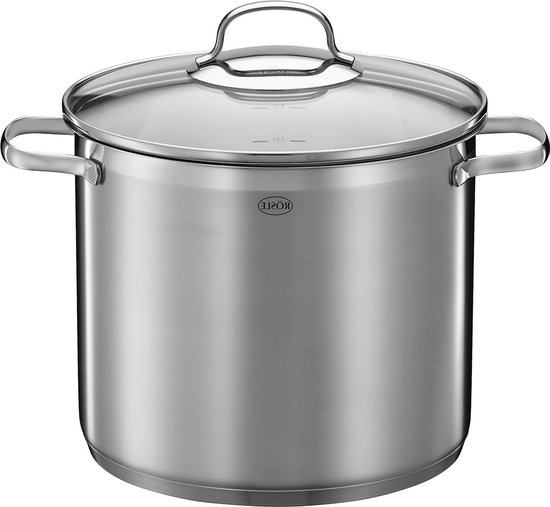 Kookpan - Soeppan 8 liter roestvrij staal 18/10 geschikt voor inductie ...