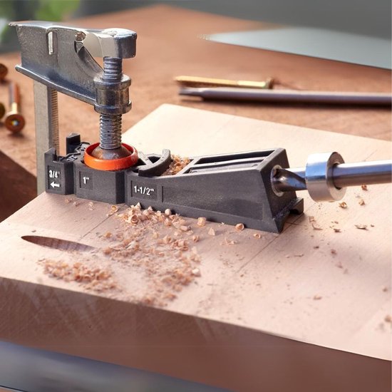 Boormal - Boorhulp 35mm - Boorgeleider Blauw - Compleet Pakket | bol