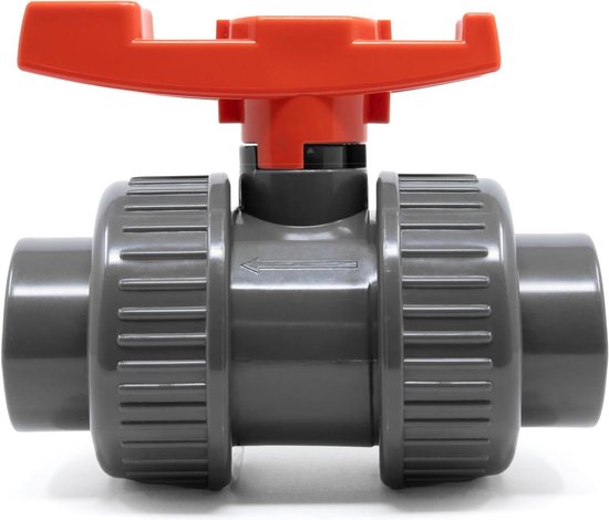 PVC kogelkraan dubbele wartelmof 32 mm afsluitkraan kleefmoffen ...