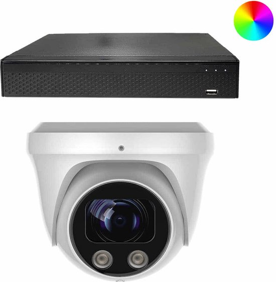 Beveiligingscamera Full Color 4K Ultra HD - Sony 8MP - Set 1x Dome ...