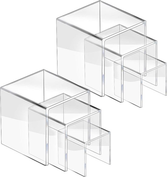 Amiibo Display Stand - Acryl Riser voor figuren, sieraden & dessert - 3 ...