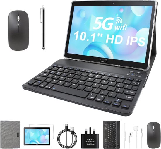 EAGLESOAR® Tablet Met Toestenbord - Tablets - Tablet Zwart - Tablet Met ...