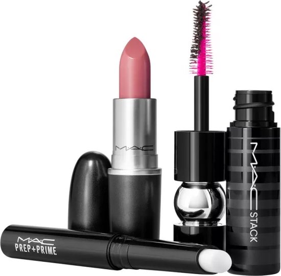 MAC Lashes to Lips Kit NEUTRAL Prep + Prime - Matte Lipstick - 617 ...