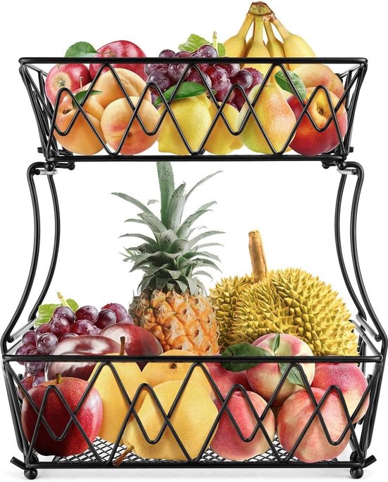 Fruit Basket Stand for Vegetable Fruits - Storage Basket Bowl for ...