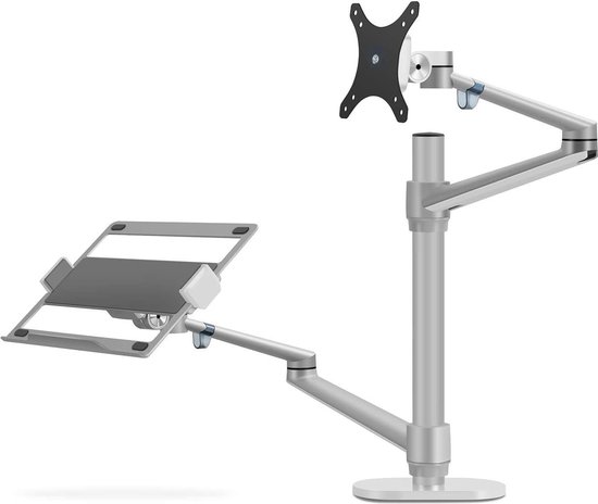 Dubbele arm standaard voor computerschermen en laptops tot 30 inch - 12 ...
