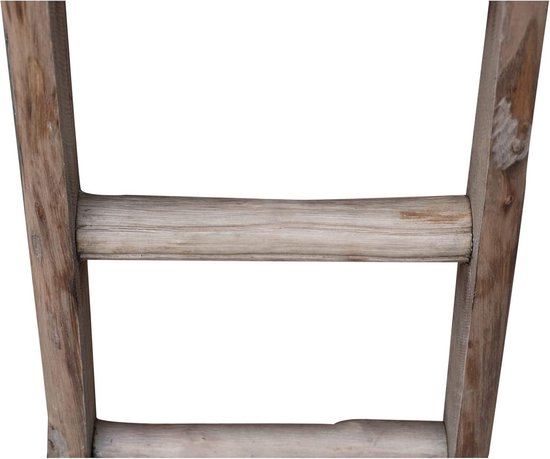 Houten ladder handdoekhouder 100 x 32 x 7 cm - Voor badkamerdecoratie ...