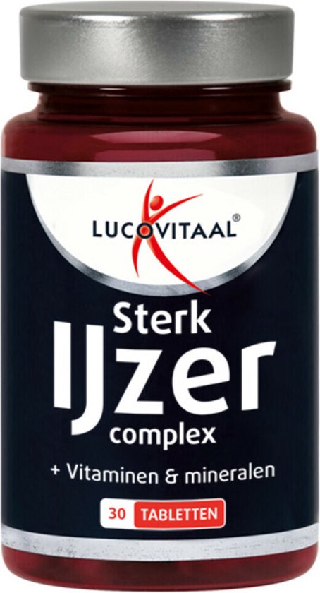 2x Lucovitaal Sterk IJzer Complex 30 tabletten | bol