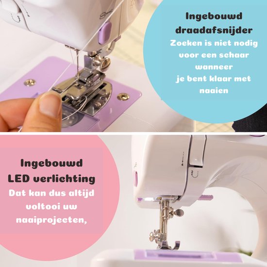 Kindernaaimachine - Naaimachine - Met Voetpendaal - 28D x 12B x 26H CM ...