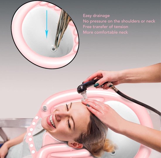 Opblaasbare Shampoo Kom - Draagbare Haar Wastafel met Afvoerslang voor Bedlegerige... | bol