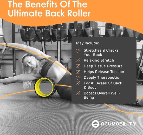 Rug Roller Wheel - Ergonomische Rugstretcher en Rugcracker voor Rugpijn ...