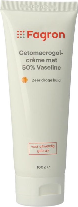 Fagron Cetomacrogolcrème met 50% Vaseline 100GR | bol